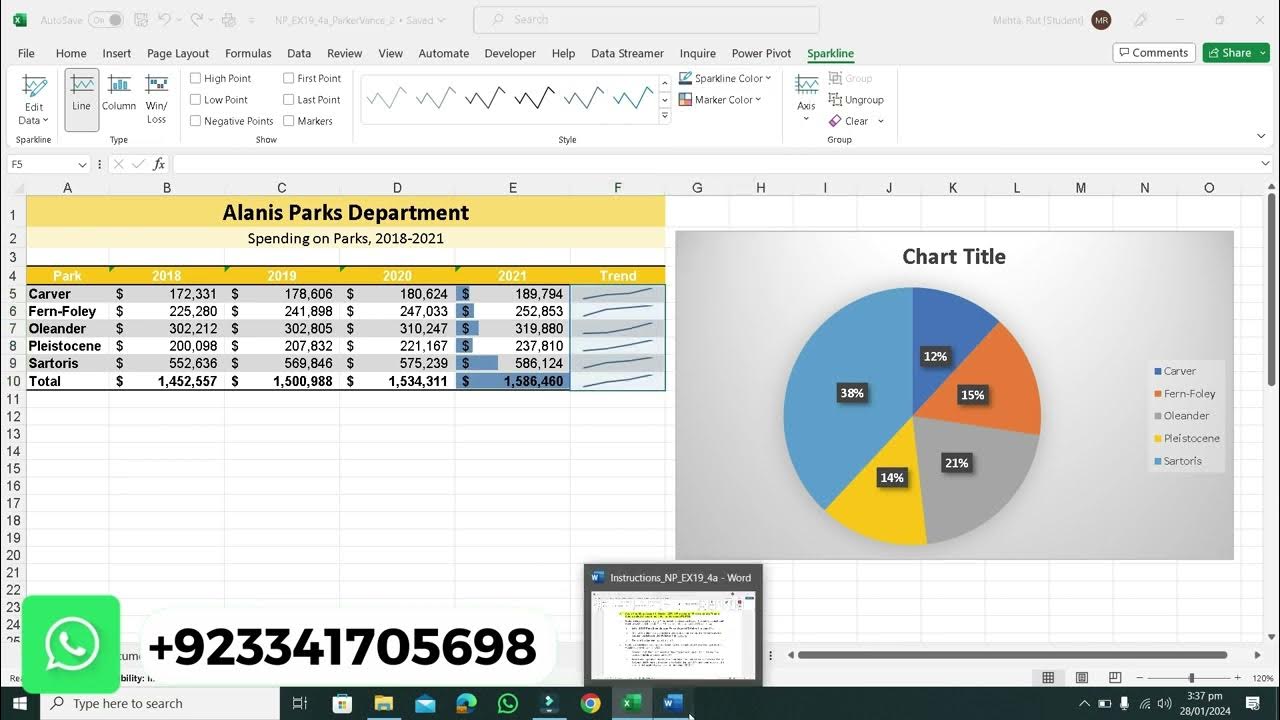 New Perspectives Excel 2019 | Module 4: SAM Project 1a ...