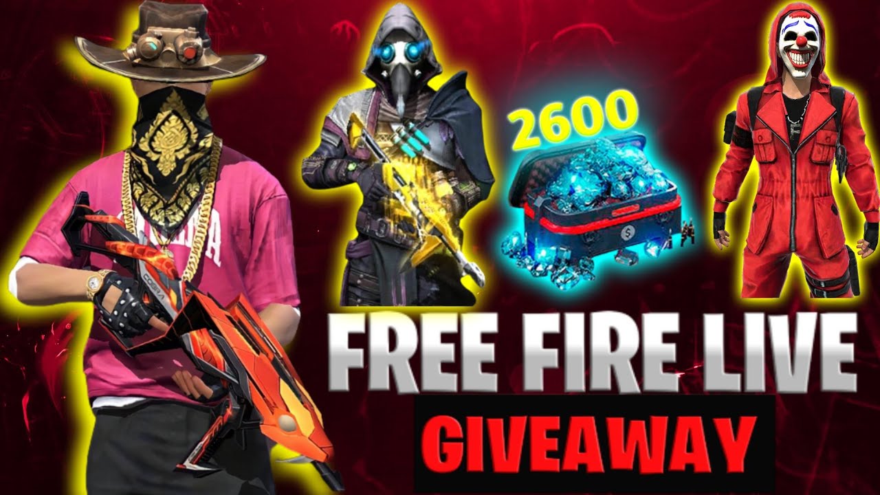 FREE FIRE LIVE GIVEAWAY CUSTOM ROOM | FF LIVE GIVEAWAY DIAMOND TEAM ...