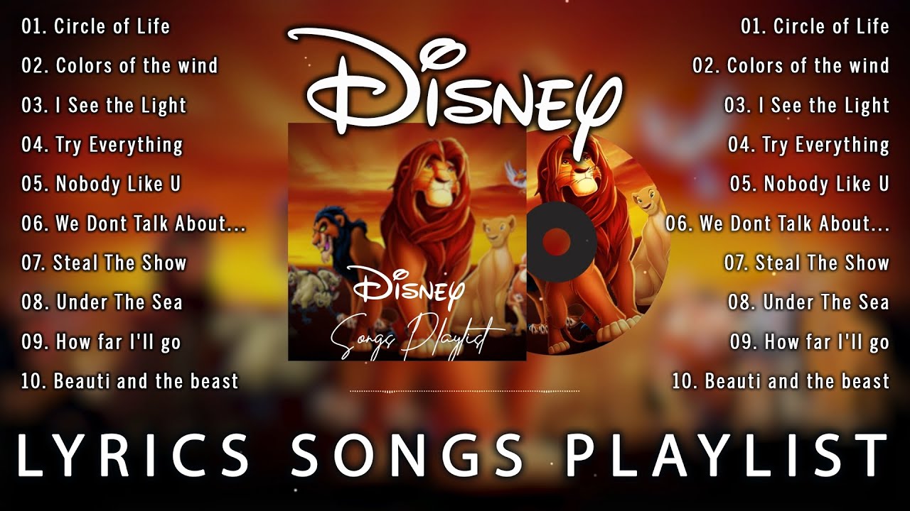 Disney Classic with Lyrics 🎶 New Songs Disney Playlist 2023 🌻 Disney ...