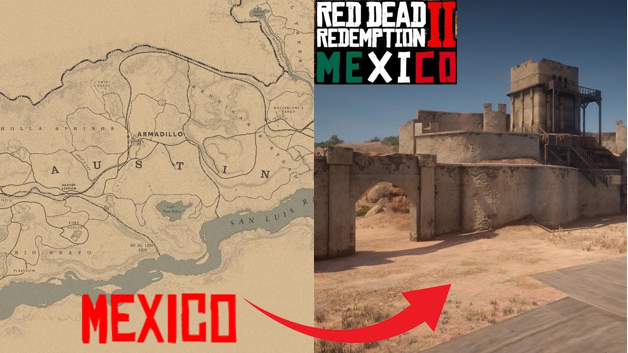 How to glitch into Mexico in Red Dead 2 #rdr2 - YouTube