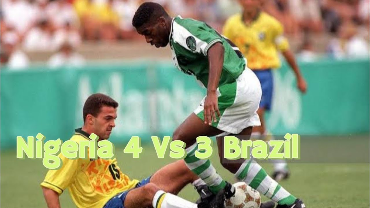 Atlanta 1996 Olympics: Nigeria vs Brazil - All Goals & Highlights - YouTube