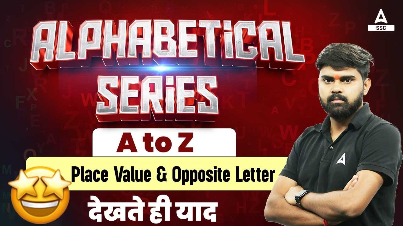 Alphabet Series Reasoning | A to Z Place Value & Opposite Letter ...