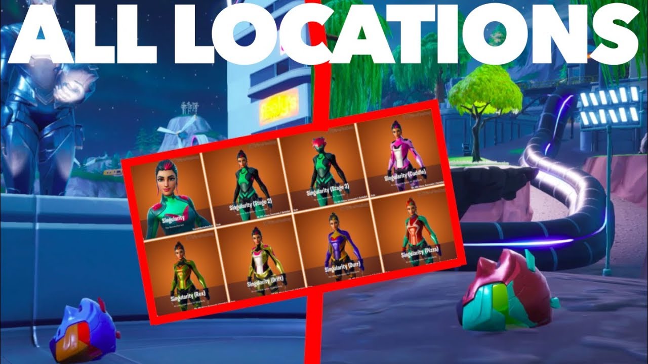 How to Get ALL Singularity Helmet Locations in Fortnite | Fortnite ...