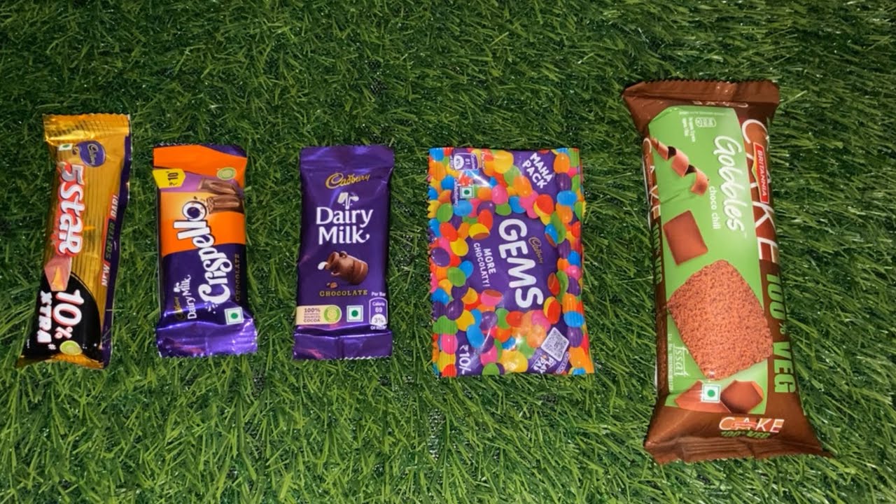 Dairy Milk vs Crispello vs Gems vs 5star vs cake & Chocolates 🍫 - YouTube