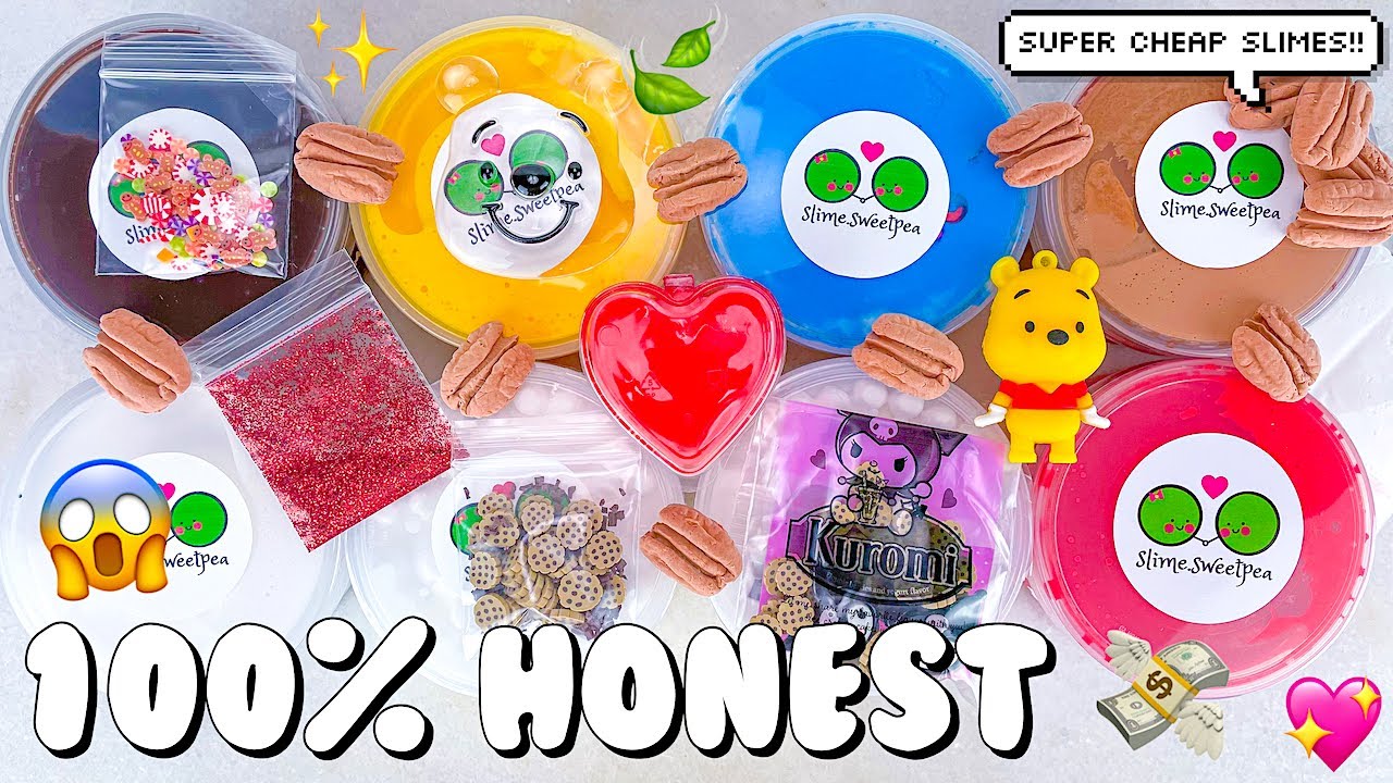 Cheap $5 Slimes Review 💖 Slime Sweet Pea Underrated Slime Shop Review ...