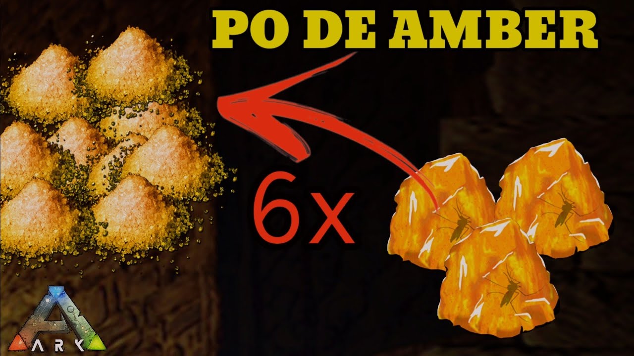 COMO CONSEGUIR MUITO PO DE AMBER (POEIRA POTENTE) NO ARK MOBILE - YouTube