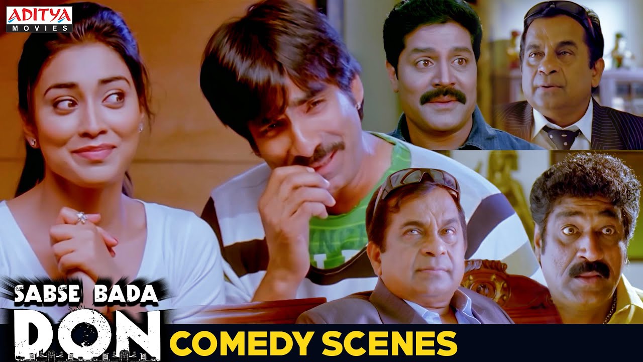 Ravi Teja & Brahmanandam Comedy Scenes | Sabse Bada Don Movie | Shriya ...
