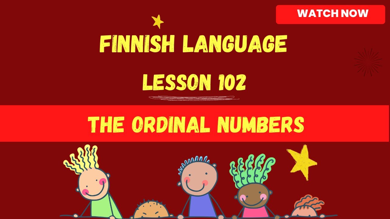 Ordinal Numbers | Finnish language lesson for beginners |Finnish ...