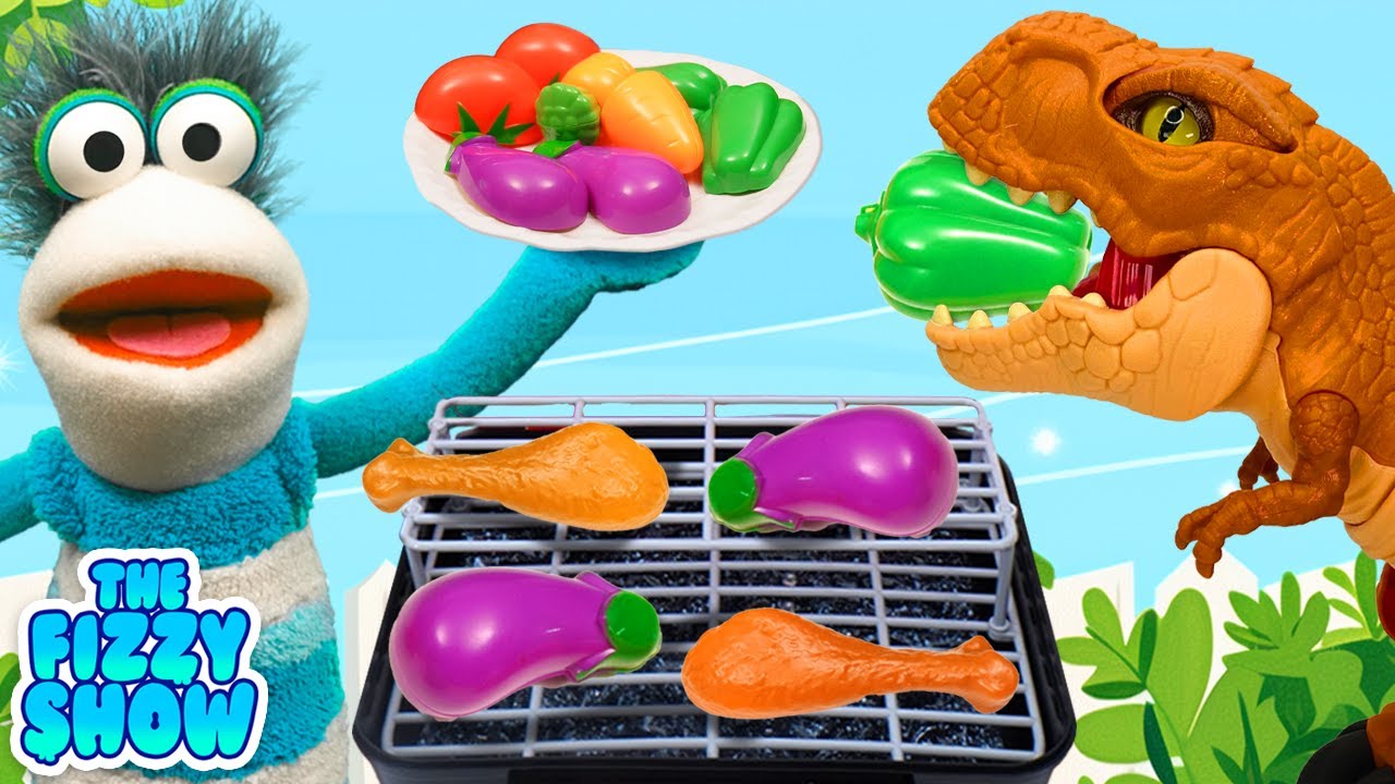 Fizzy and Phoebe Go Summer Camping with Dino Rex | The Fizzy Show ...