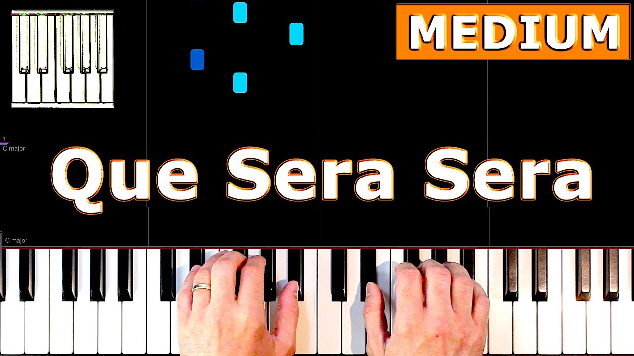 Que Sera, Sera - MEDIUM Piano Tutorial - YouTube