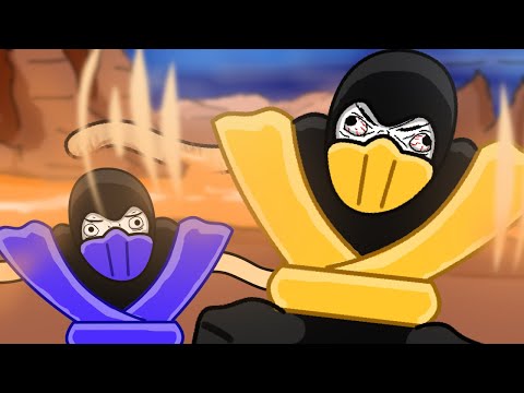 Scorpion VS Sub-Zero - Epic Dance Battle (Animation)