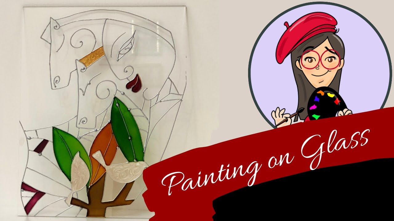 GLASS PAINTING| GLASS PAINTING TUTORIAL| DIY| STAINED GLASS| Frame ...