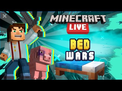 Minecraft bedwars live stream - YouTube