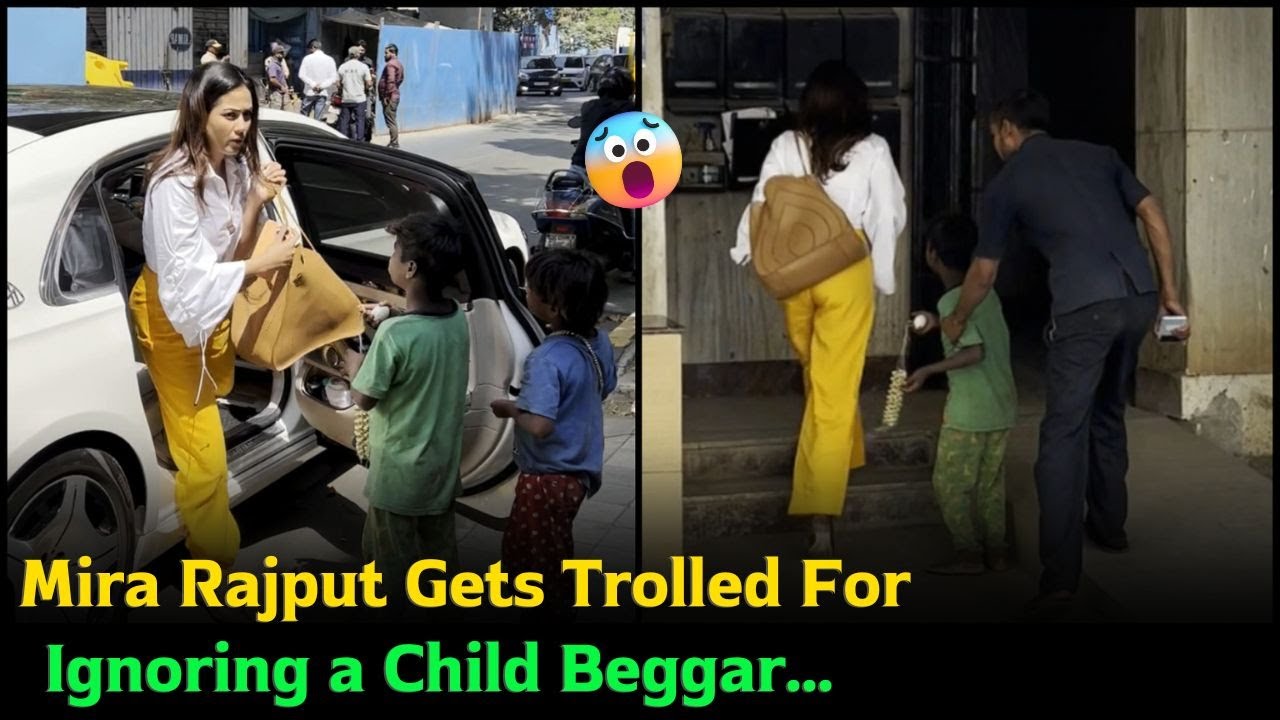 Mira Rajput Gets Trolled For Ignoring a Child Beggar - YouTube