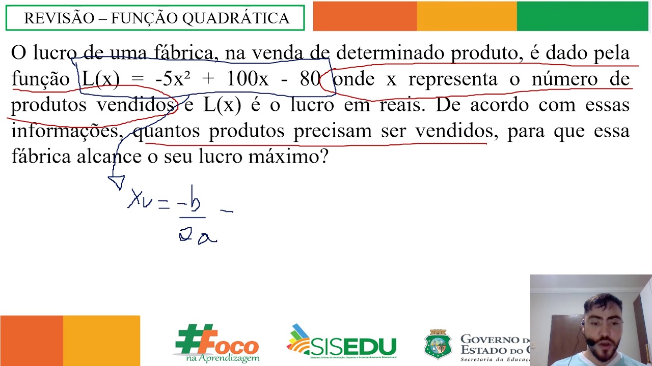 Item Iii De RevisÃo FunÇÃo QuadrÁtica Youtube