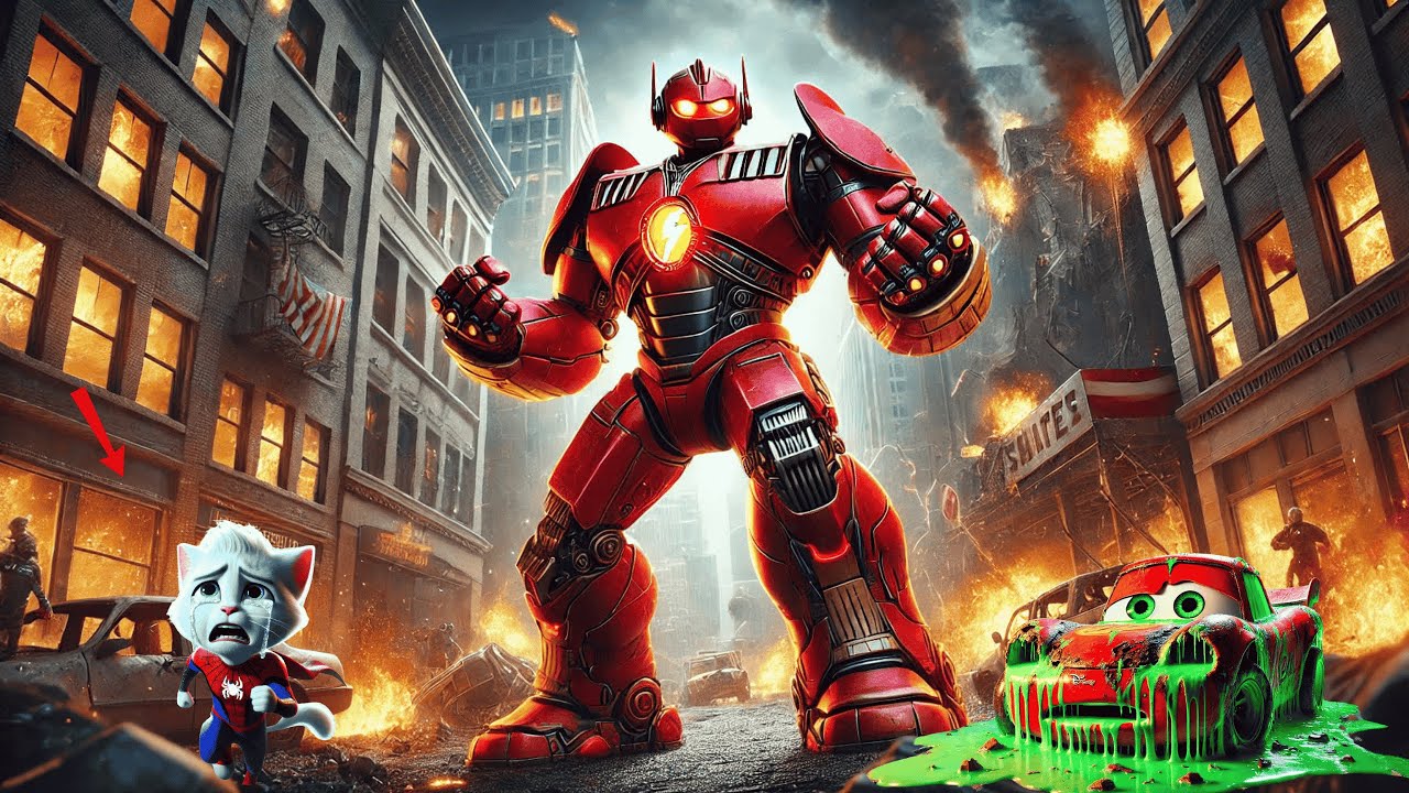 Robot Lightning McQueen vs Aliens The Ultimate Battle for Earth |Spider ...