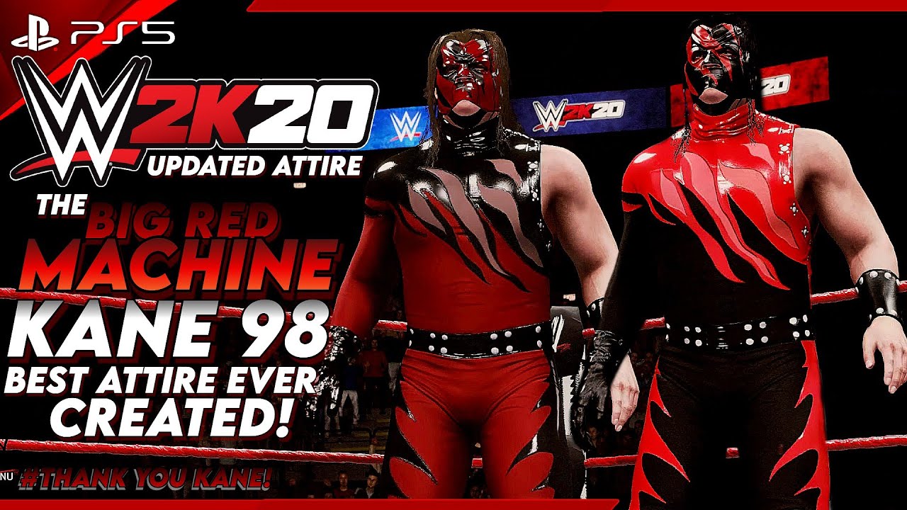 KANE 98 ATTIRE || Best Attire Ever Created || WWE 2K20 || PS5 [4K HDR ...