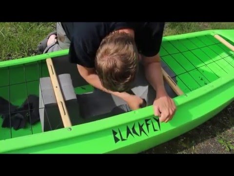 Outfitting Whitewater Canoe Bulkhead Saddles - YouTube