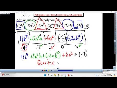 Mr. Q's Add, Subtract, and Classify Polynomials - YouTube