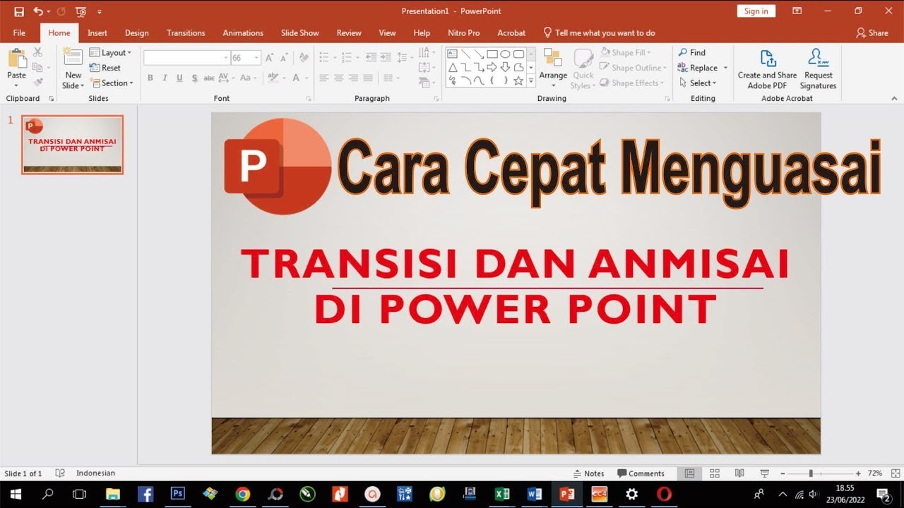 Cara Cepat Belajar PowerPoint Transisi Animasi @BudiKomputer - YouTube