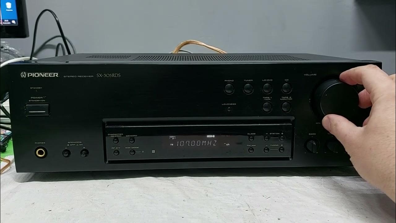 Pioneer sx 305 stereo receiver. test - YouTube