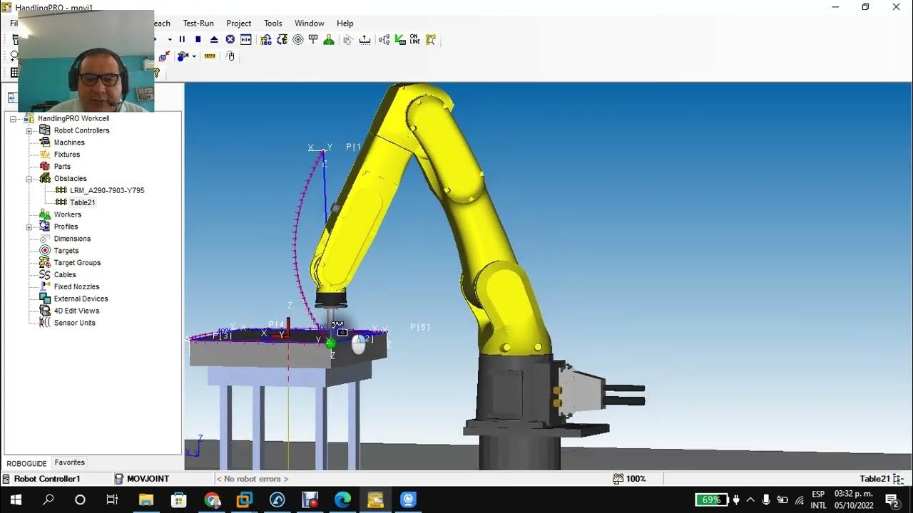 Programando Robot FANUC con código SCRIPT desde ROBODK. - YouTube