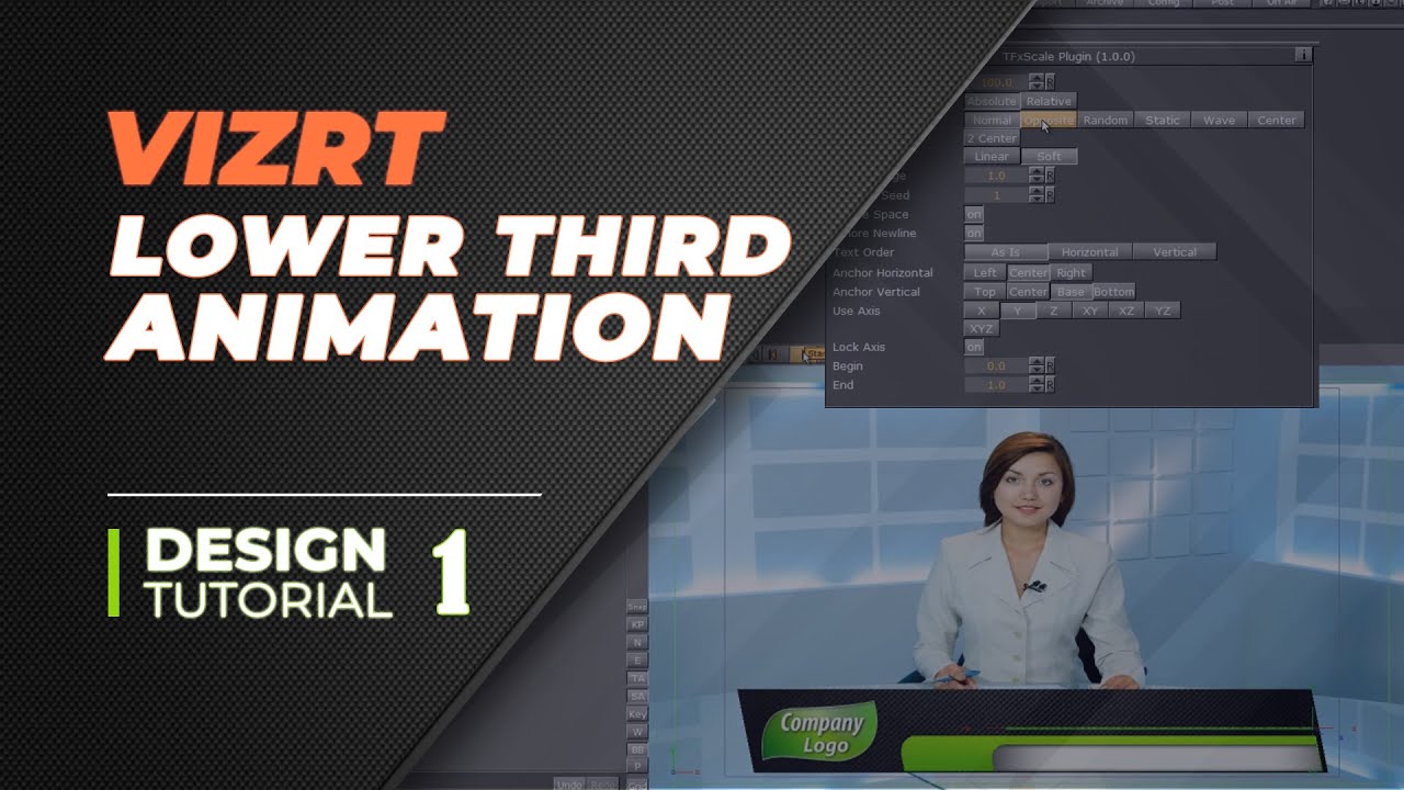 Vizrt Broadcast Design Tutorial 1-4, Lower Third Animation - YouTube