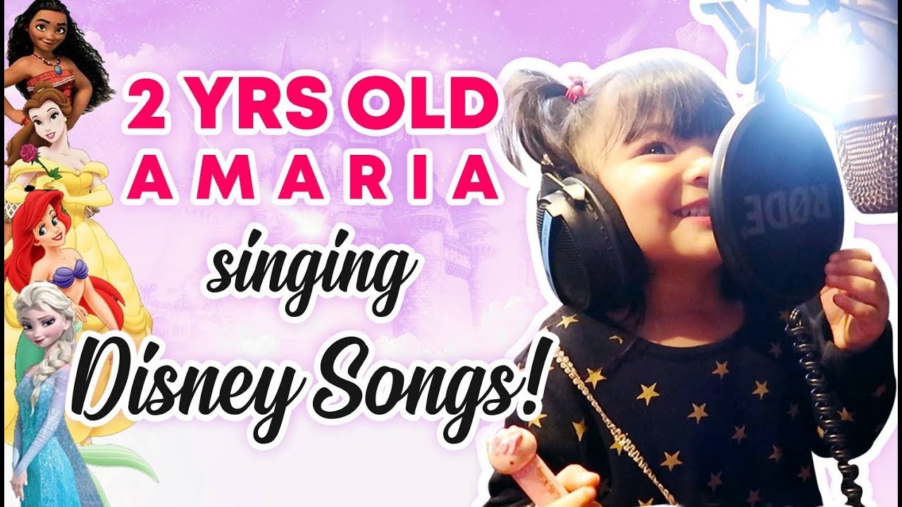 Disney Songs by 2 Years Old Amaria | DyosaTheMomma - YouTube