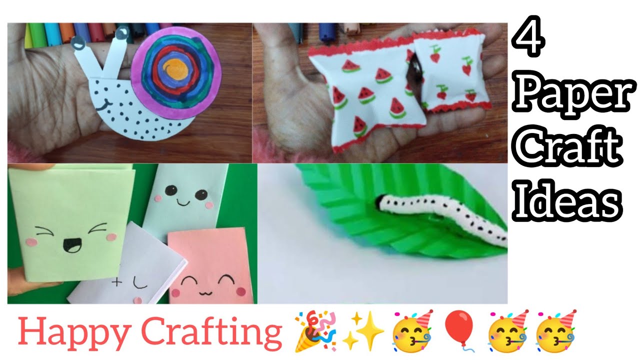 Easy Paper Craft /4 Paper Craft Ideas/Easy to make - YouTube