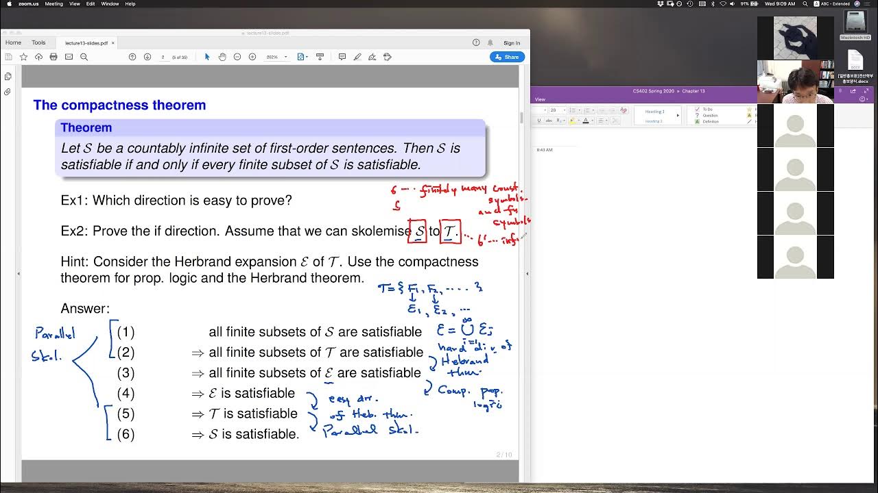 Lecture 24, CS402 Introduction to Logic for Computer Science (Spring 2020) - YouTube