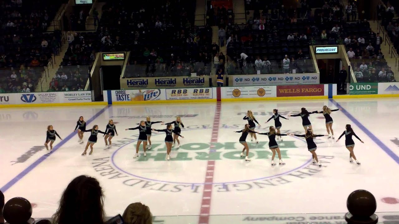 UND Hockey Cheer Team 11-03-12 Footloose performance - YouTube