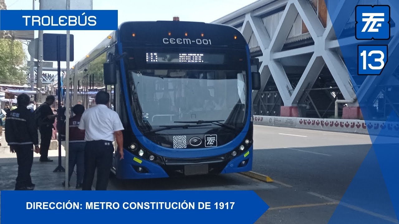 ¡RECORRIDO PRELIMINAR! [STE Trolebús] Línea 13: Metro Mixcoac - Metro ...