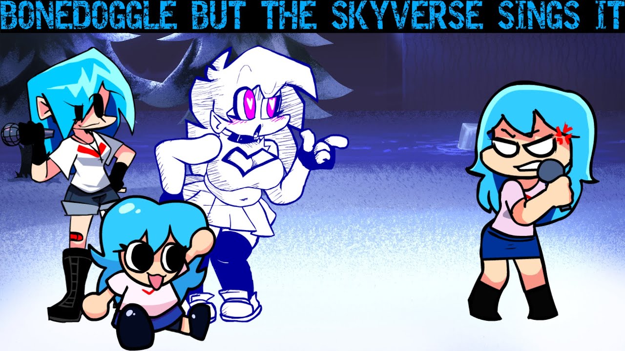 FNF: Bonedoggle But The Skyverse Sings It / VS Nusky / VS Ski / VS Sky ...