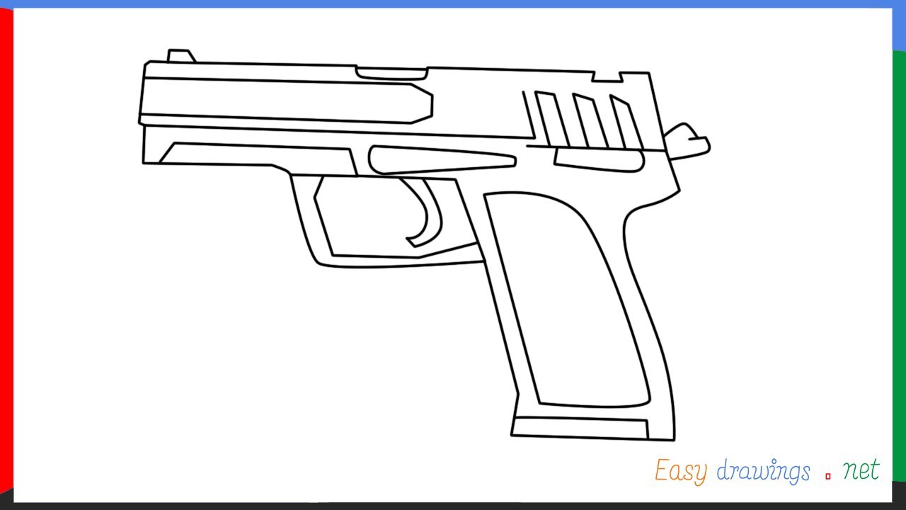 How to draw USP step by step for beginners - YouTube