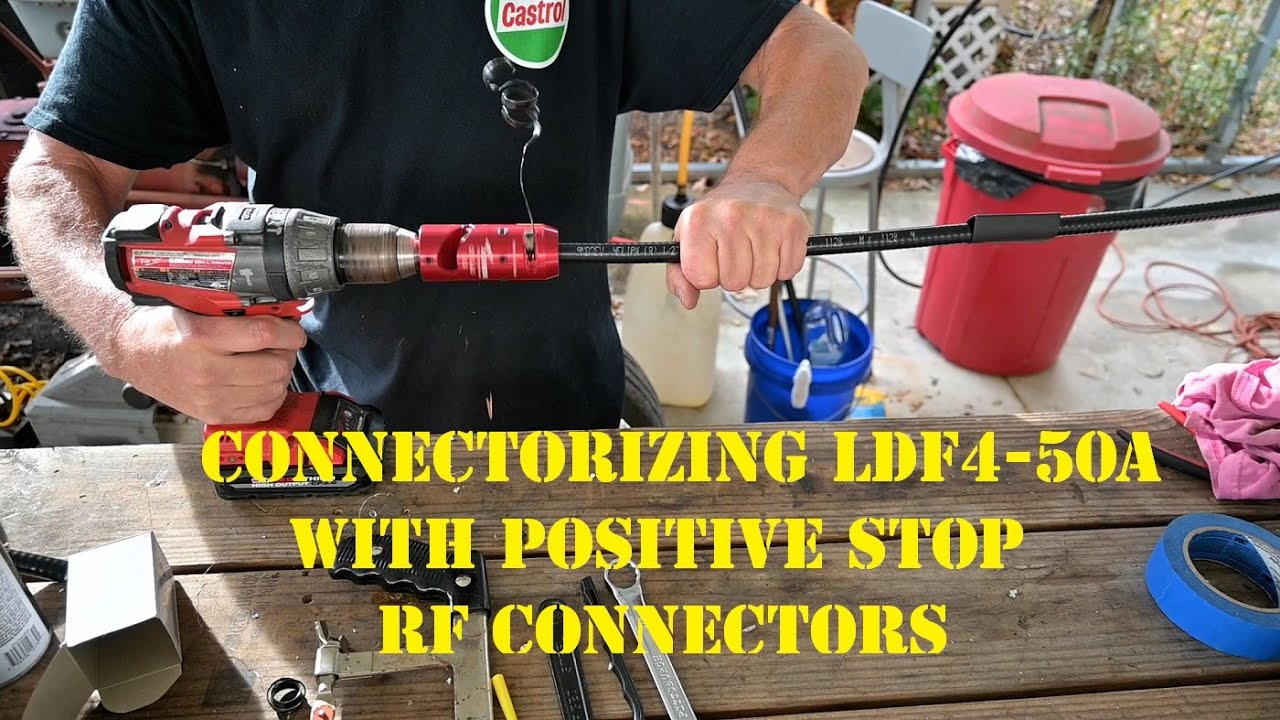 Ham Radio tech tips Installing CommScope positive stop RF connectors on ...