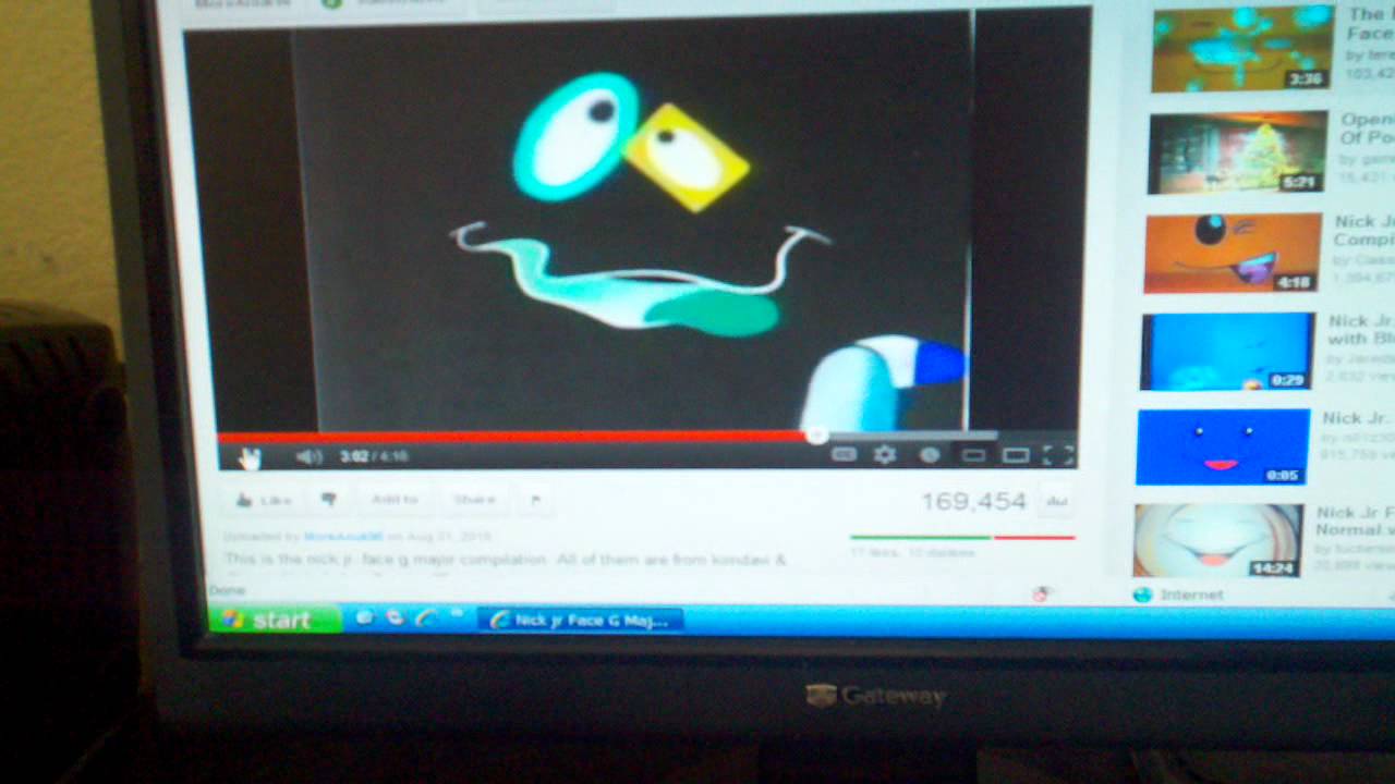 Nick jr face gets his face painted in g major - YouTube