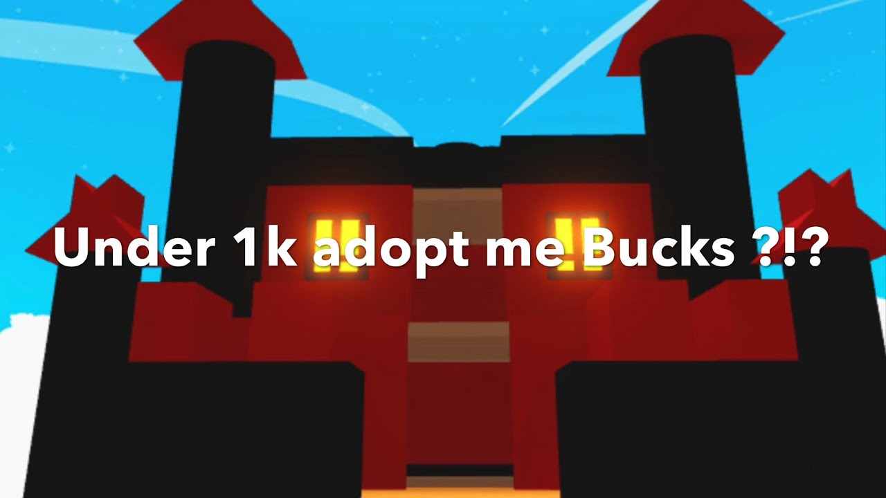 How to build a CASTLE in Adopt Me for only 1K BUCKS?!? In 18 minutes ...