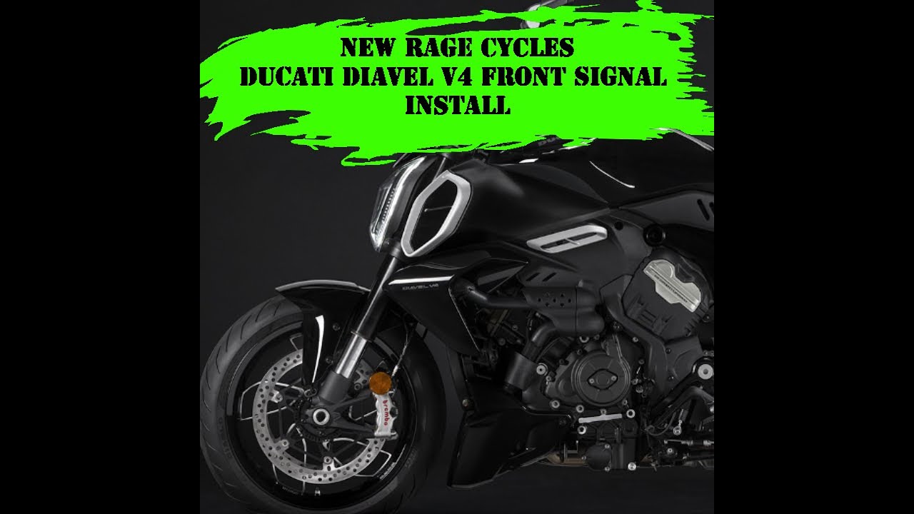 New Rage Cycles Installation Instructions: Ducati Diavel V4 Front Turn ...