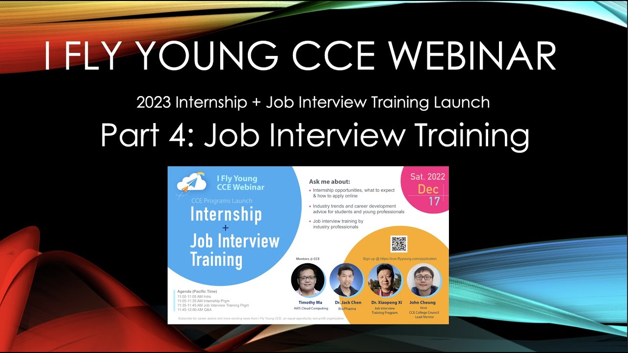 CCE 2023 Internship + Job Interview Training Launch - Part 4: Job ...