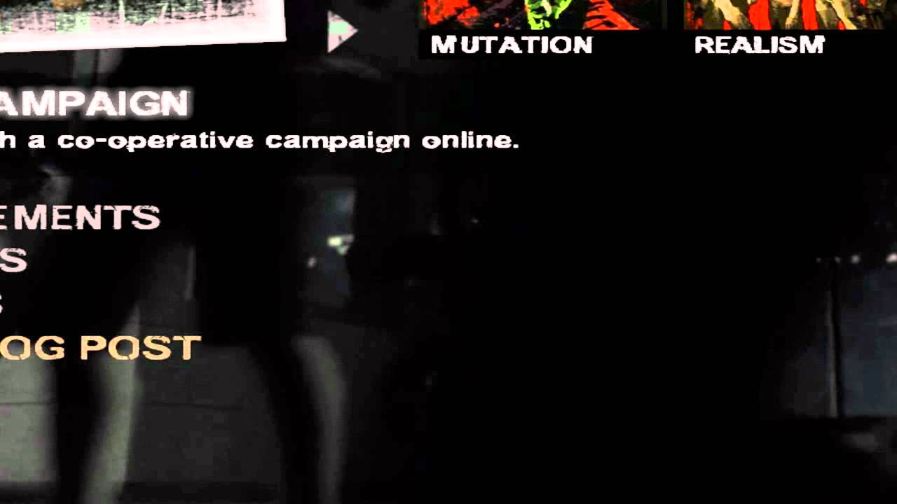 Left for dead 2 scary main menu Glowing Eye Zombie - YouTube