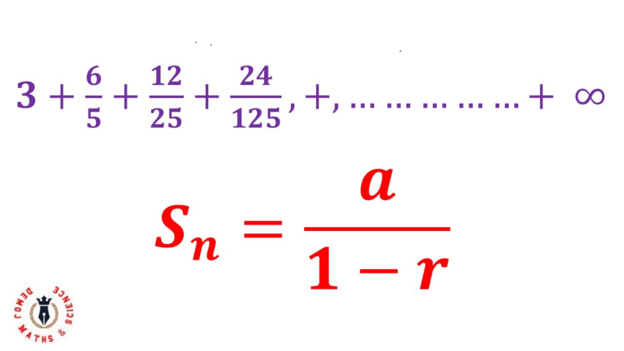 How to Find the Sum of infinite Geometric Progression - YouTube
