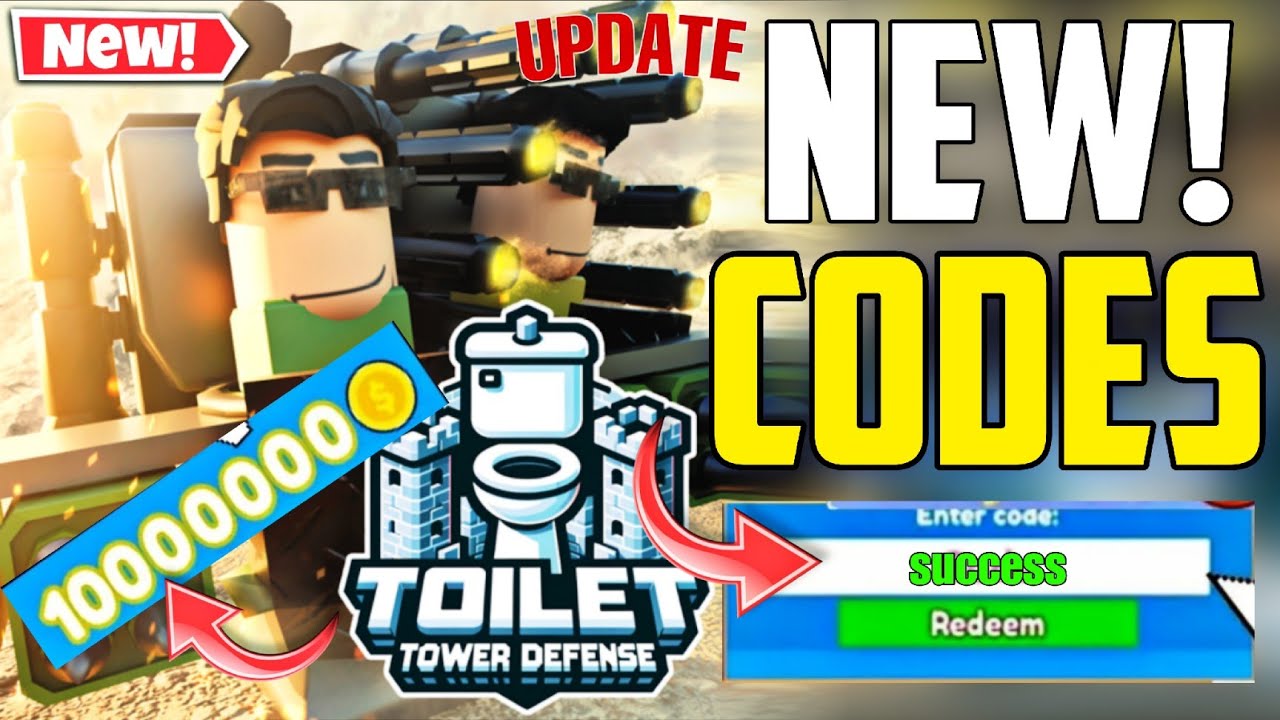 *NEW UPDATE* TOILET TOWER DEFENSE ROBLOX CODES ! TOILET TOWER DEFENSE ...