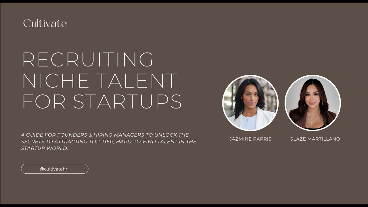 Recruiting Niche Talent For Startups - YouTube