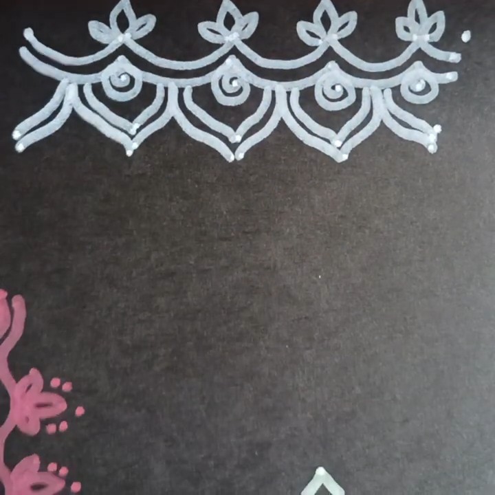 Side kolam border rangoli#sidekolam #designkolam - YouTube