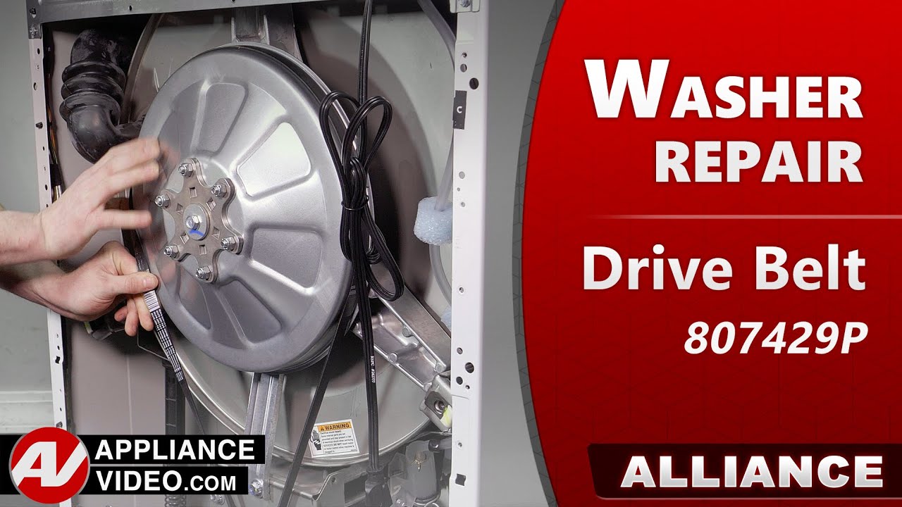 Speed Queen Washer - Squealing Sound - Drive Belt Repair - YouTube