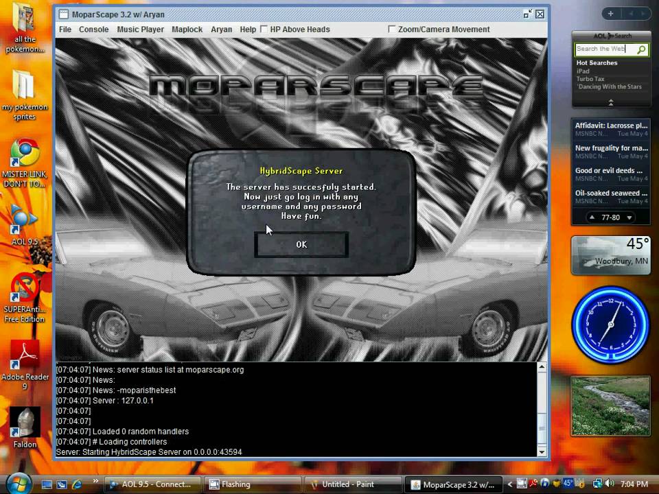 help me! how do i get in moparscape - YouTube