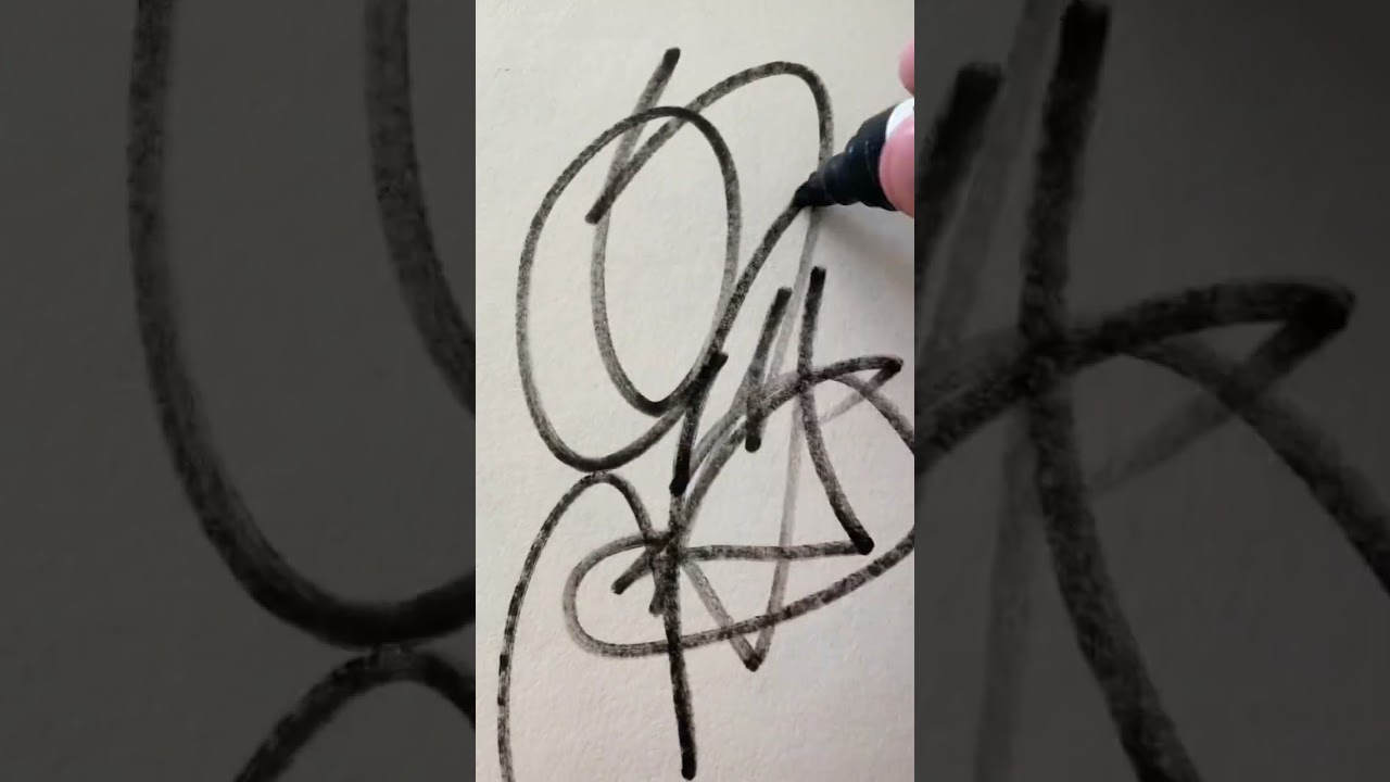 An unexpectedly satisfying scribble, mindfulness art therapy - YouTube