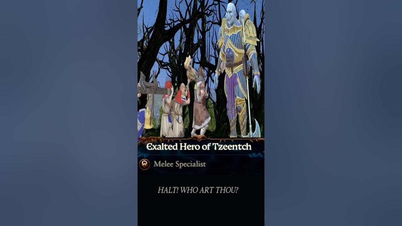 When an Exalted Hero of Tzeentch Spawns in Bretonnia - YouTube