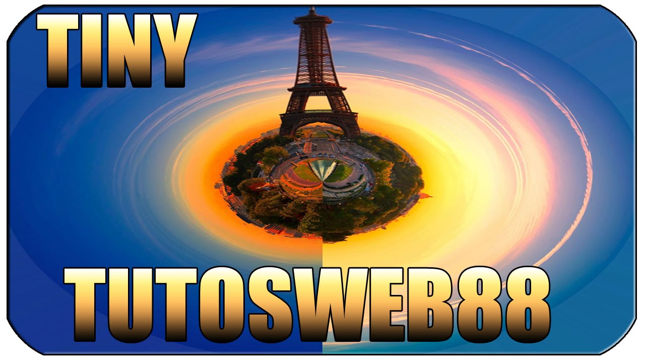 Efecto Tiny Planet Photoshop Tutorial - YouTube