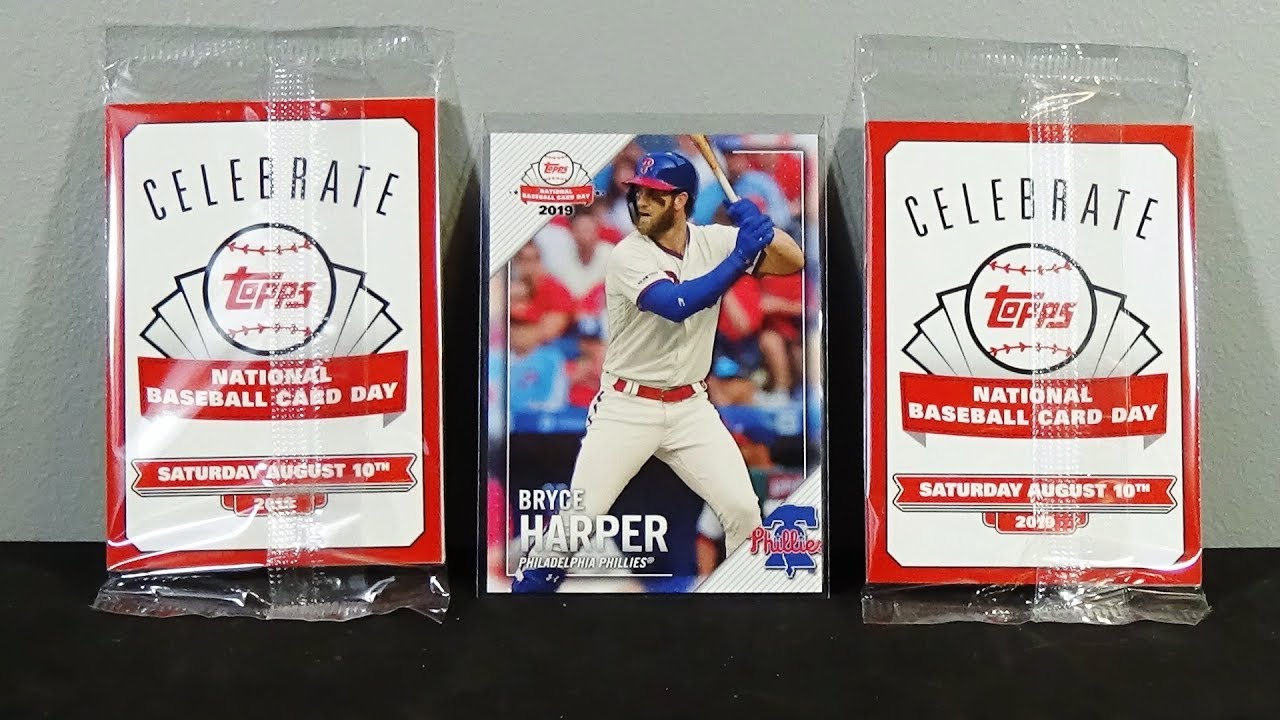 2019 Topps National Baseball Card Day 2 Pack Break! NICE! - YouTube